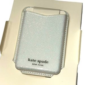 kate spade | Accessories | Kate Spade White Glitter Magnetic Magsafe ...